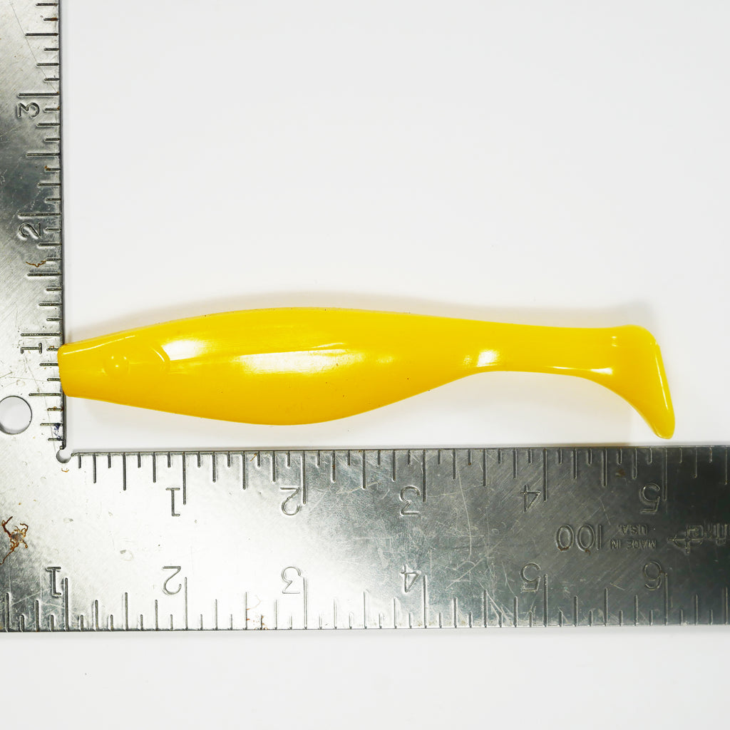 Paddletail Soft Plastic Finger Mullet - ORANGE CREAM - 10 or 20 pack ...