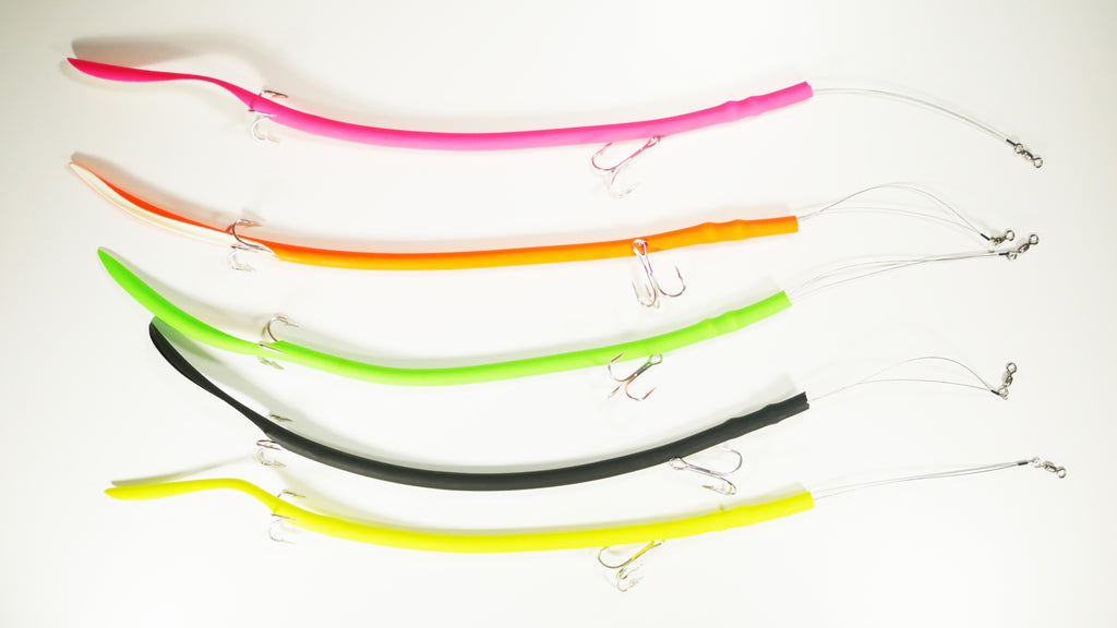 "BIG DADDY" MIXED PACK CLASSIC CUDA TUBES (DOUBLE) TREBLE HOOK - 5 Pac ...