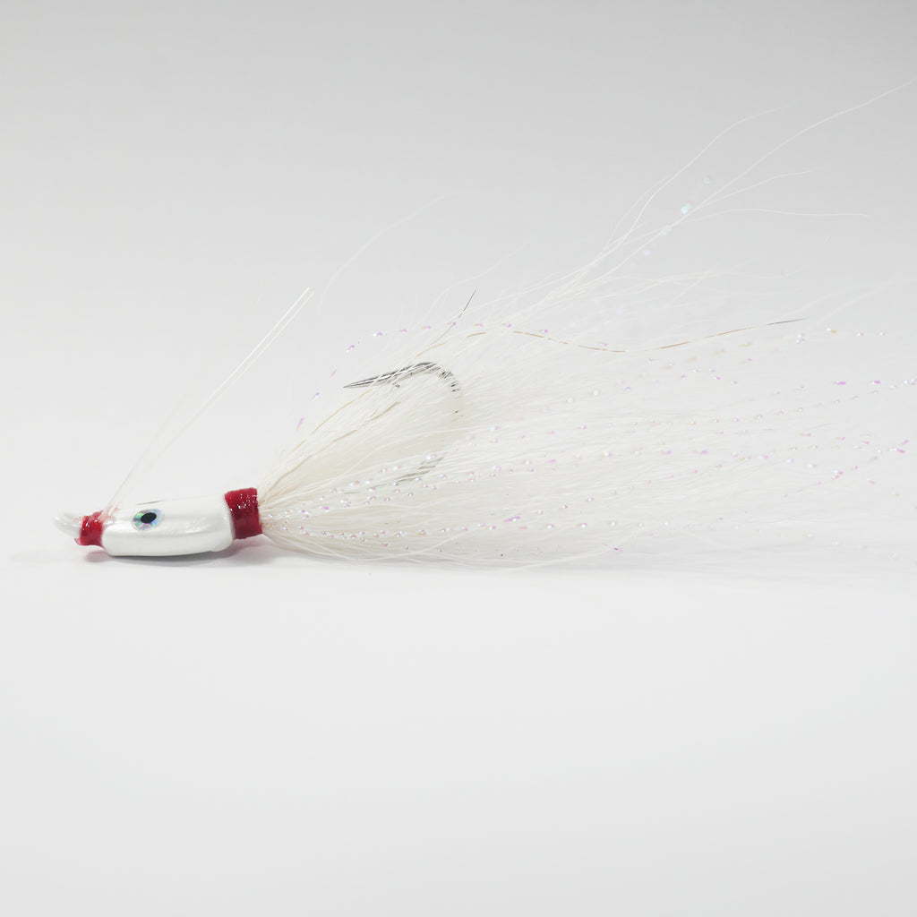 (WHITE) BONEFISH BUCKTAIL (STRAIGHT) - 1/4 oz - 3, 5, or 10 pack. FREE ...