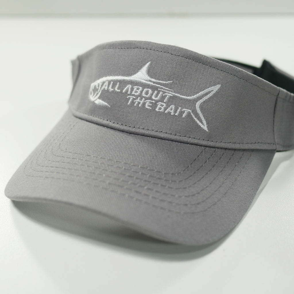 GRAY Fishing Visor - FREE SHIPPING – All About The Bait