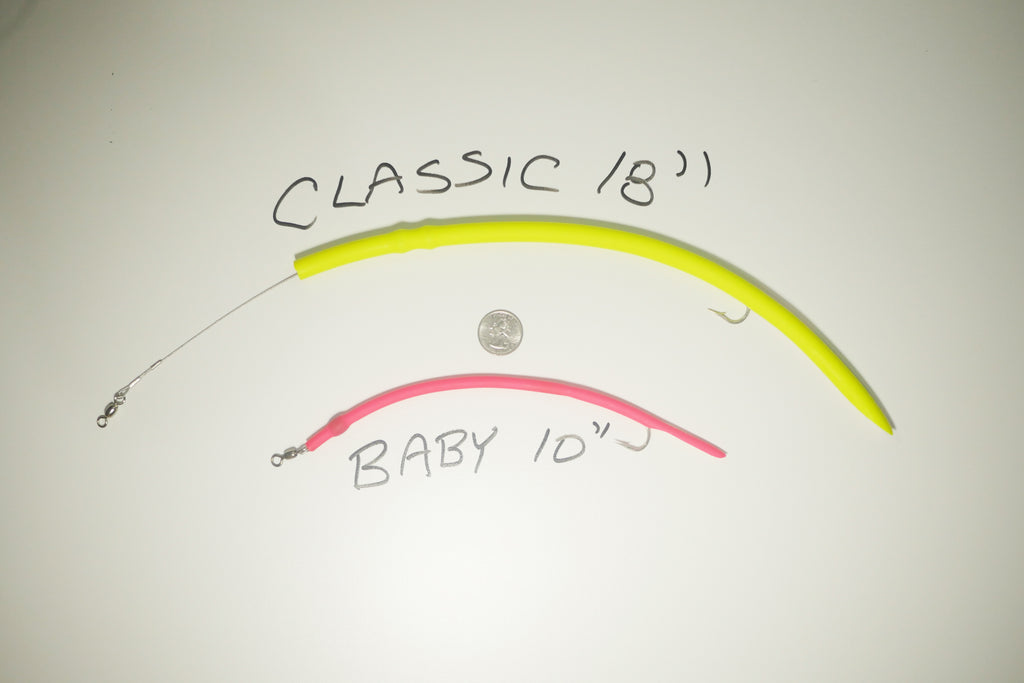 CHARTREUSE CLASSIC CUDA TUBES DOUBLE WEIGHTED J-HOOK - 2 or 5 Pack - F ...