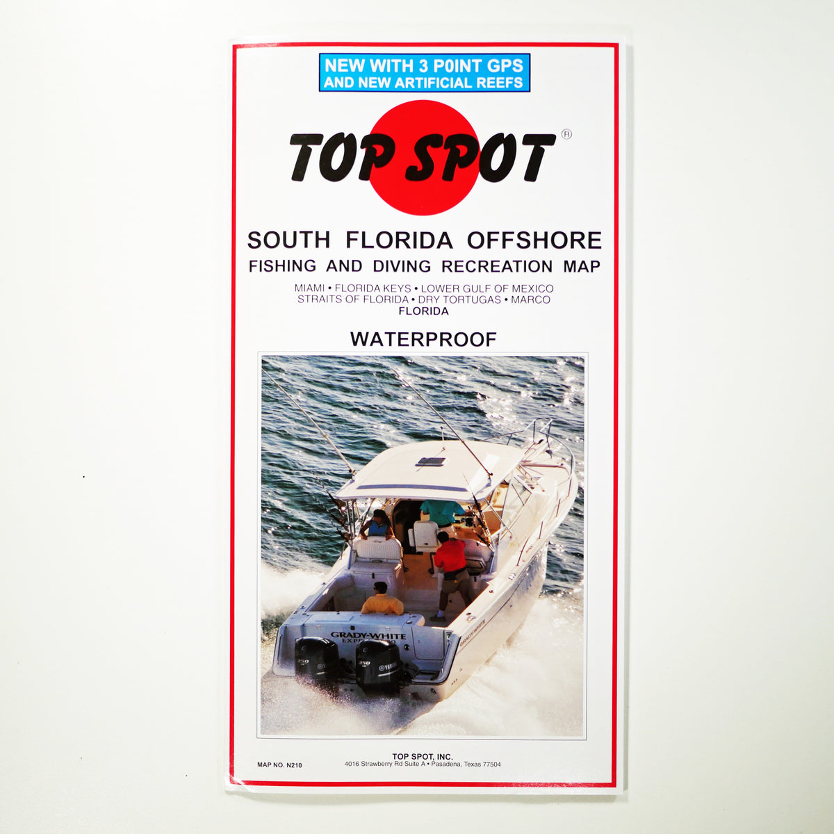 N210 - SOUTH FLORIDA OFFSHORE - Top Spot Fishing Maps - FREE SHIPPING ...