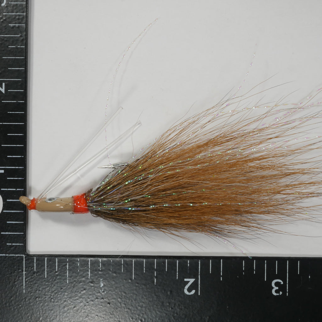 (TAN) BONEFISH BUCKTAIL (STRAIGHT) - 1/8 oz - 3, 5, or 10 pack. FREE S ...
