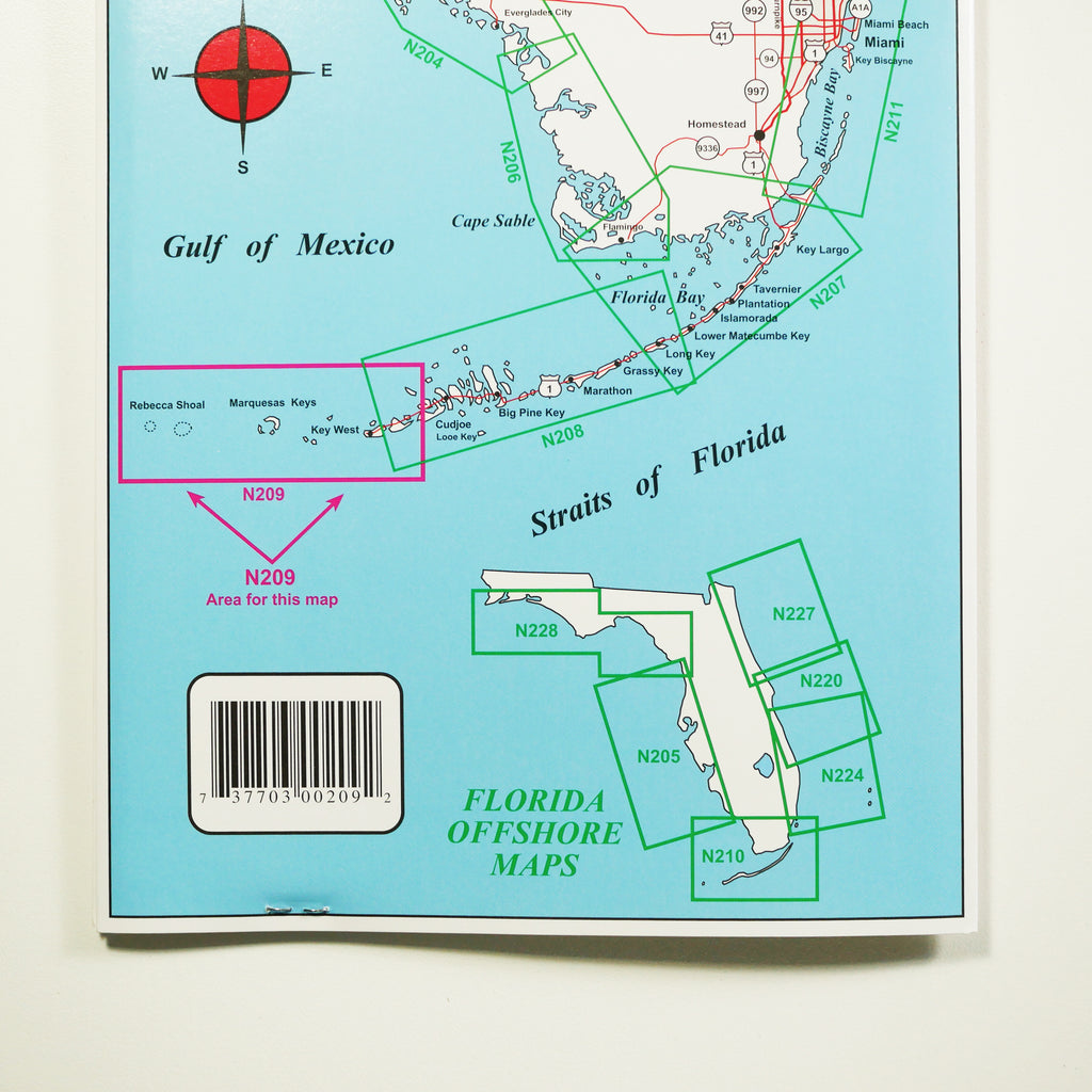 N209 - LOWER KEYS - Top Spot Fishing Maps - FREE SHIPPING – All About ...