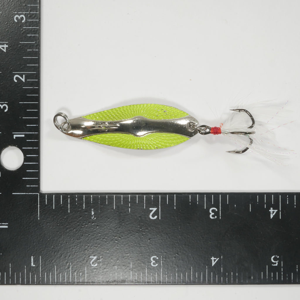 Wobble Spoon - CHARTREUSE - 1/2 oz – All About The Bait